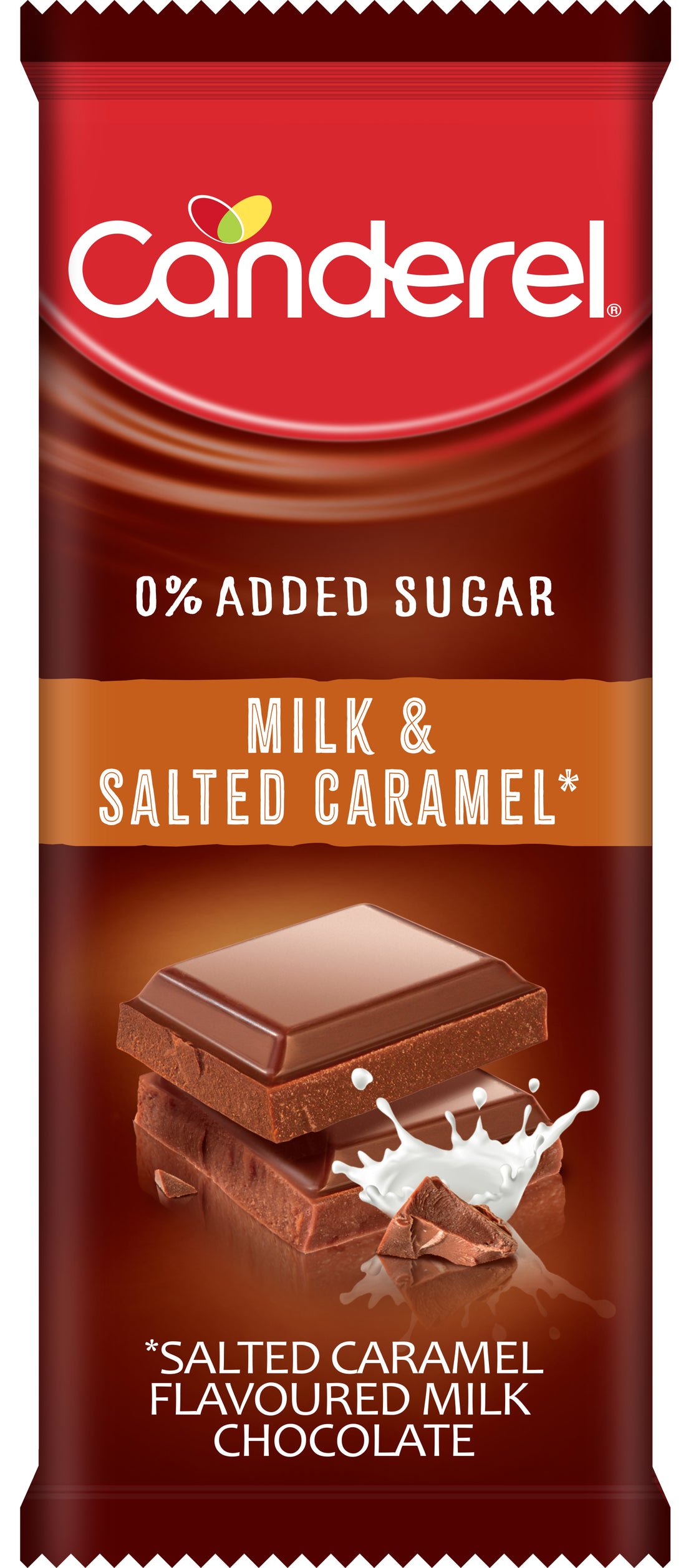 Canderel Salted Caramel Chocolate Slab – 100g – Ruby Emporium